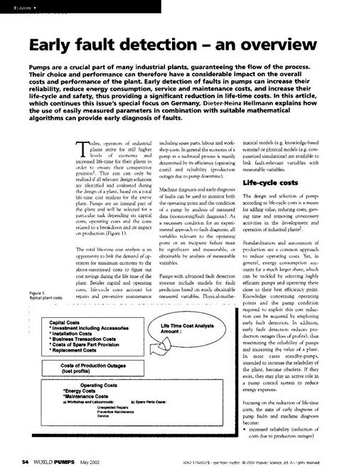 Pdf Early Fault Detection — An Overview Dokumentips