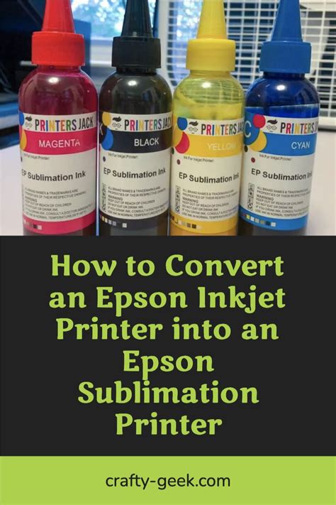 How To Convert An Epson Inkjet Printer Into An Epson Sublimation
