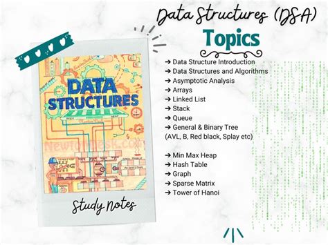 Data Structures And Algorithms Dsa Aesthetic Study Notes Pdf Newtondesk