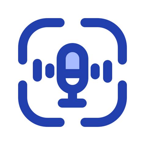 음성 인식 무료 과학 기술개 아이콘
