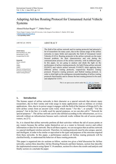 Pdf Adapting Ad Hoc Routing Protocol For Unmanned Aerial Vehicle Systems