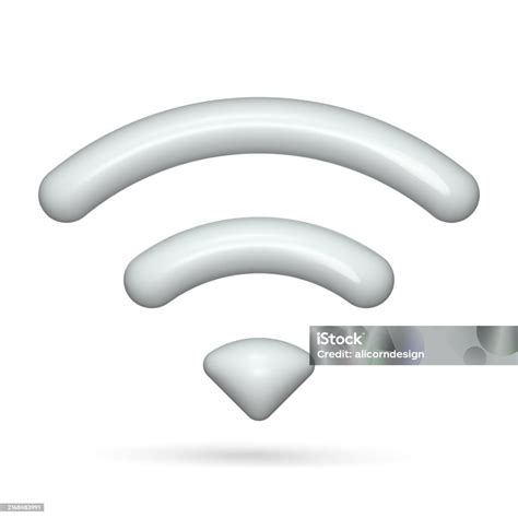 3d 현실적인 Wifi 버블 풍선 풍선 풍선 무선 아이콘 벡터 Wifi 신호 연결 및 네트워크 기호 흰색 신호 벡터 센서 레이더