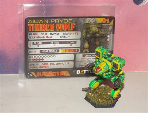 Battletech Timber Wolf Aidan Pryde Legendary Hero Mech Clan Jade