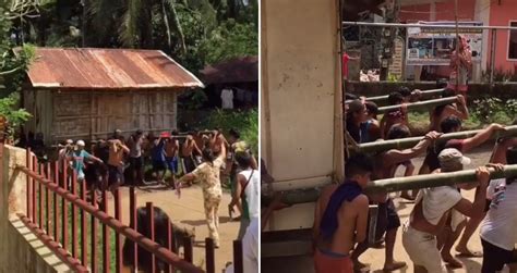 Viral ‘bayanihan Video Shows Filipinos Carrying Old Mans House In