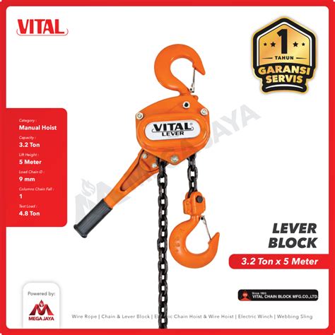 Dapatkan Produk Lever Block Vital Jpn 3 2 Ton X 5 Meter Harga Terjangkau
