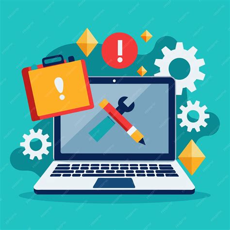 Premium Vector Laptop With Question Mark On Screen Laptop