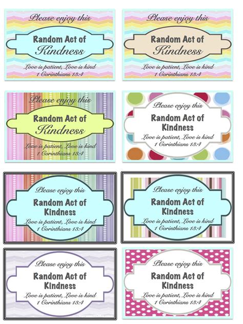 Free Printable Kindness Notes Printable New Year Banners