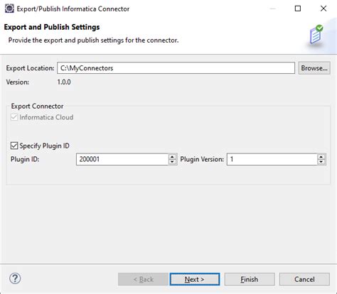 Export The Connector