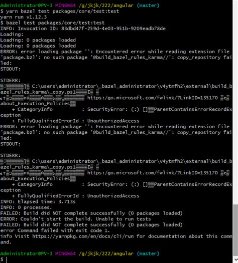 bazel 0 20 upgrade introduced bazel skylib debug warning messages · issue 27603 · angular