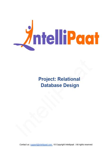 Project Relational Database Design Pdf