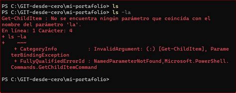 Error Al Procesar Comando Ls La En Terminal Windows Edteam