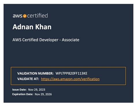 Adnan Khan On Linkedin 🚀exciting News Ive Just Achieved Aws Certified Developer Associate