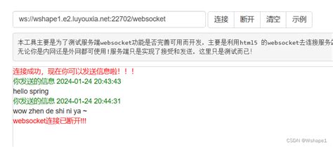 Springboot整合websocket的简单示例spring Boot Starter Websocket的用例 Csdn博客
