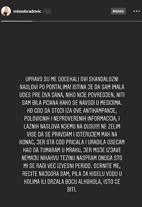 Sandra Obradović Se Oglasila Nakon Priče Da Izazvala Lančani Sudar