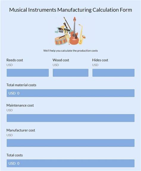 Free Manufacturing Form Templates 123formbuilder