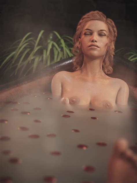 rule 34 1girls 2022 3d aes sedai bath bathing breasts closed eyes curly hair elayne trakand
