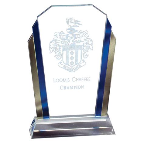 Clear Glass Plaque Crystal Award Suburban Custom Awards