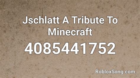 Jschlatt A Tribute To Minecraft Roblox Id Roblox Music Codes