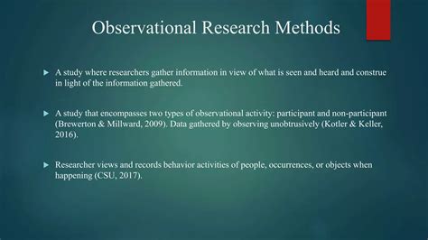Observational Research Methods Pptx