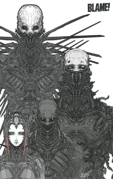 Blame Anime Blame Concept Art Creepy Alien Concept Art Biopunk