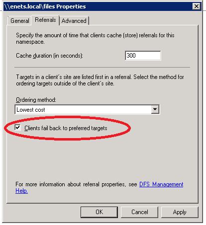 Windows Server R Active DFS Node Did Not Restore After Failure Server Fault