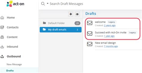 Email Composer User Guide Act On Connect Home