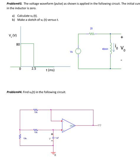 Solved Problem The Voltage Waveform Pulse As Shown Is Chegg
