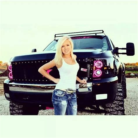 Hot Love The Pink Lights White Car Light Pink Country Girls