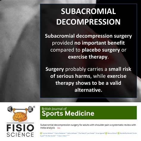 🔎 Subacromial Decompression Fisioscience International