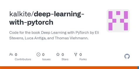 GitHub Kalkite Deep Learning With Pytorch Code For The Book Deep Learning With PyTorch By Eli