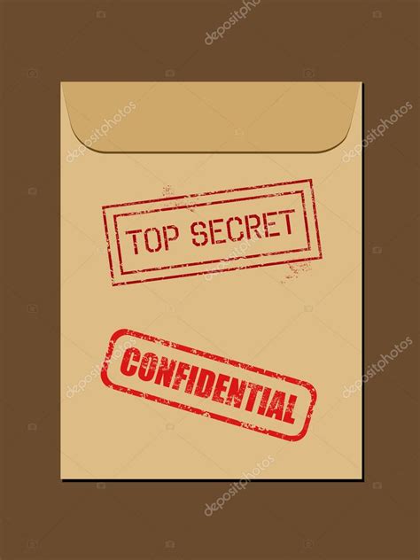 비밀 문서 스톡 벡터 ©tupungato 21082895