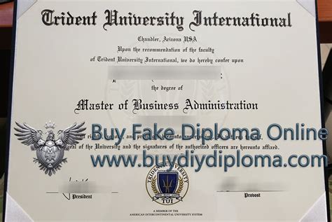 Buy A Fake Trident University International Diploma