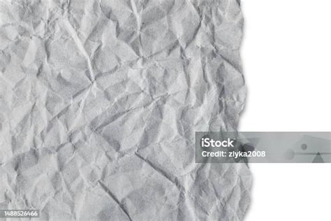 흰색 배경에 분리된 찢어진 가장자리가 있는 재활용된 구겨진 회색 종이 질감 0명에 대한 스톡 사진 및 기타 이미지 0명 가장자리 거친 Istock