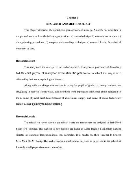 Chapter 3 Research And Methodology Rodelito Aramay