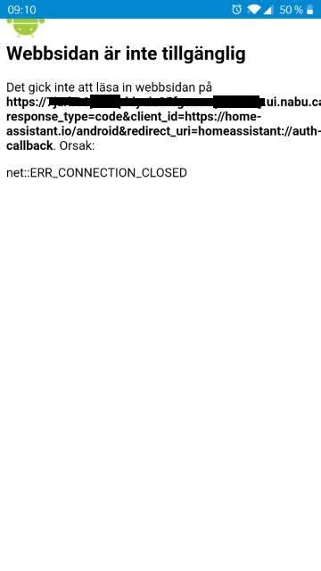 Cannot Connect Using Ha Companion App For Android V1 2 0 Home Assistant Companion For Android