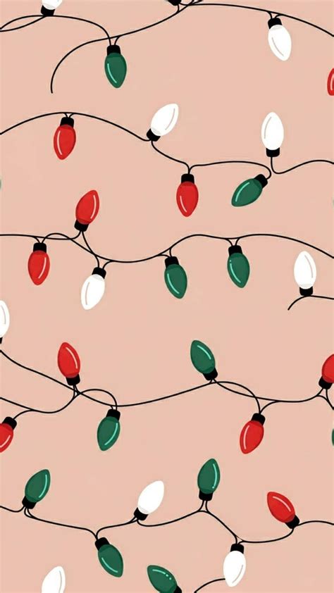 Download Christmas Light String Pattern Wallpaper