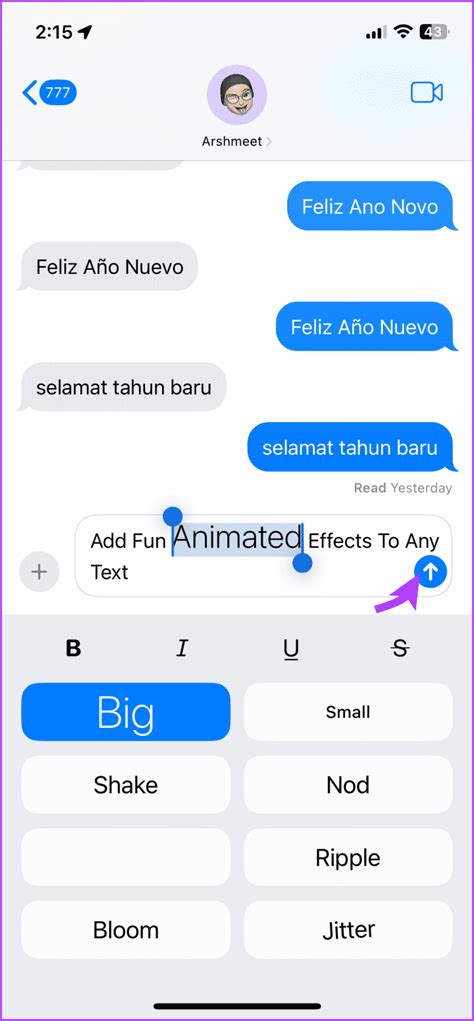 IMessage Tricks For Pew Pew Like Special Effects On IPhone