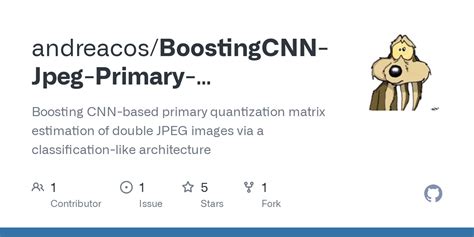 Github Andreacosboostingcnn Jpeg Primary Quantization Matrix Estimation Boosting Cnn Based