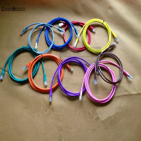 Colorful Utp Rj Ethernet Cat Patch Cord Awg Stranded Copper Category Patch Cables With