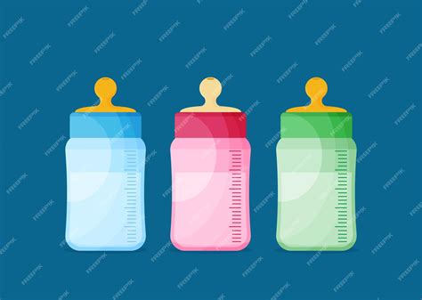 Premium Vector Feeding Bottle Flat Vector Isolated On Background