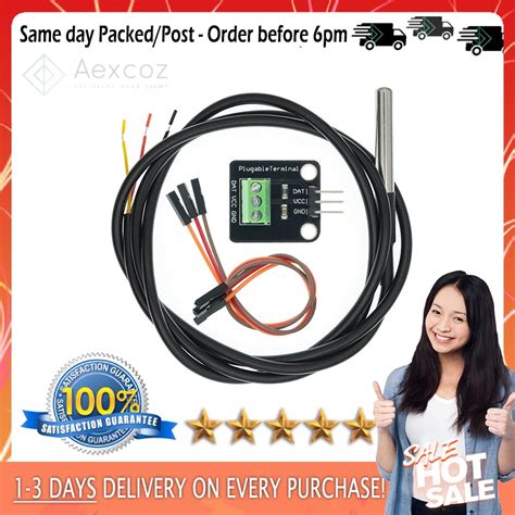 READY STOCK Local Seller Temperature Sensor Module Kit Waterproof CM Digital Sensor Cable
