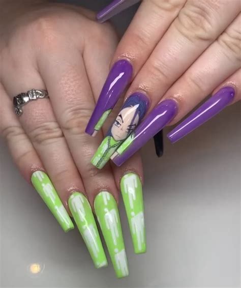 35 Billie Eilish Inspired Nail Designs For A Bold And Beautiful Look