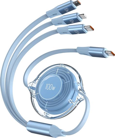 Jp 【新登場and100w】cafele Usb C To Usb C ケーブルpd対応100w 5a 3in1 巻き取り