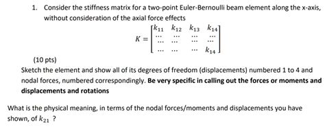 Stiffness Matrix For Beam Element The Best Picture Of Beam