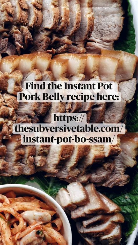 Instant Pot Korean Bossam With Oyster Radish Kimchi