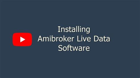 Installing Amibroker Live Data Best Datafeeder For Amibroker Youtube