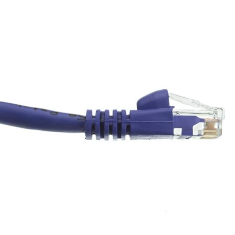 Cat6 Purple Copper Ethernet Cable Snagless Boot 3ft