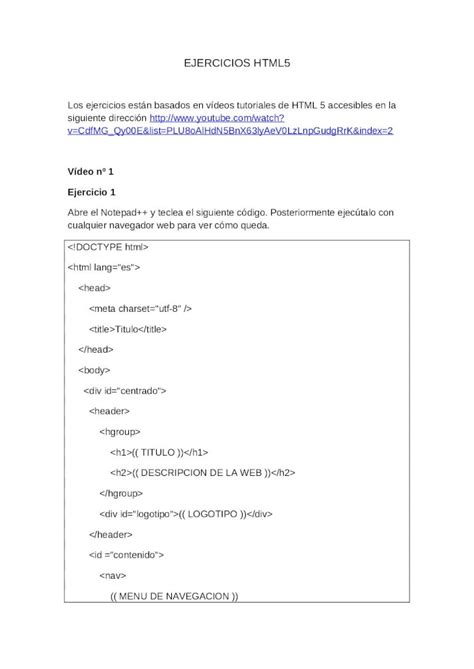 DOCX Ejercicios HTML DOKUMEN TIPS