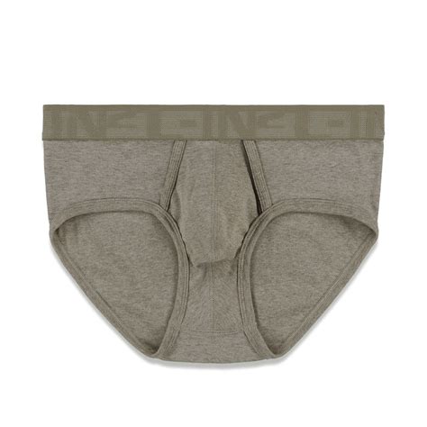 C In2 Hand Me Down Mid Rise Brief Kai Khaki Heather C In2 New York