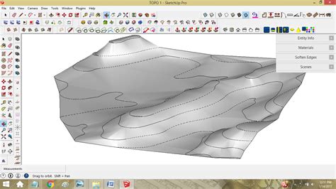 HOW TO DRAW CONTOUR LINES AND D TOPOGRAPHIC MODEL USING SKETCH UP